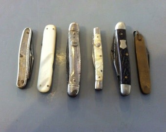 Collection of Vintage Pocket Knives