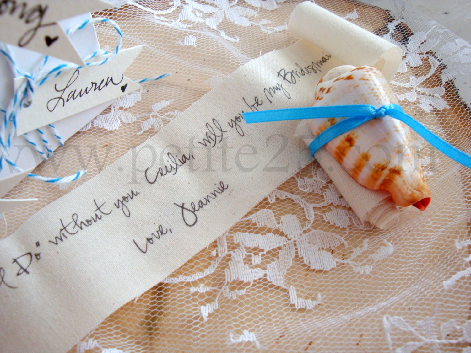 Set of 6- Seashell Secret Message – Will you be my bridesmaid ...