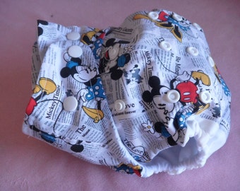 Mickey mouse diaper | Etsy