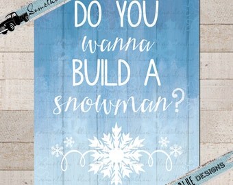 Items similar to OLAF Sign, Do you wanna build a snowman, Disney Frozen ...