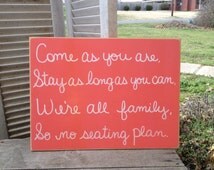 Unique no seating plan sign related items | Etsy