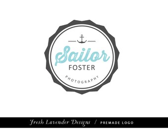 Custom Branding Package Premade Logo with Watermark for