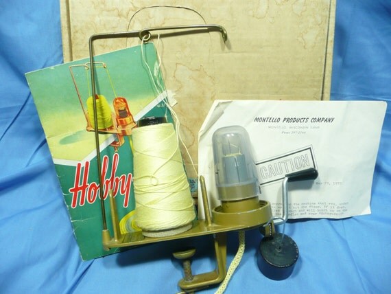 Montello Hobby-Knit Knitting Machine Cord Maker 1948