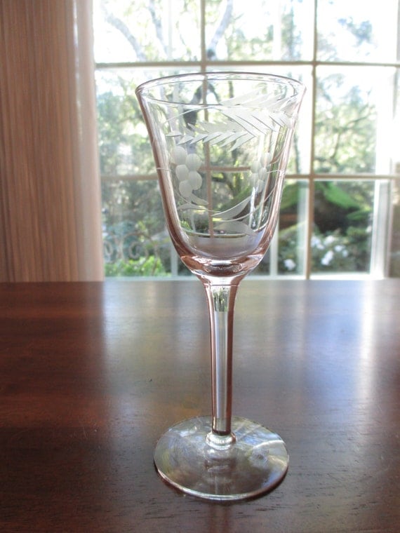 Vintage Princess House Crystal Wine Glasses Heritage Set