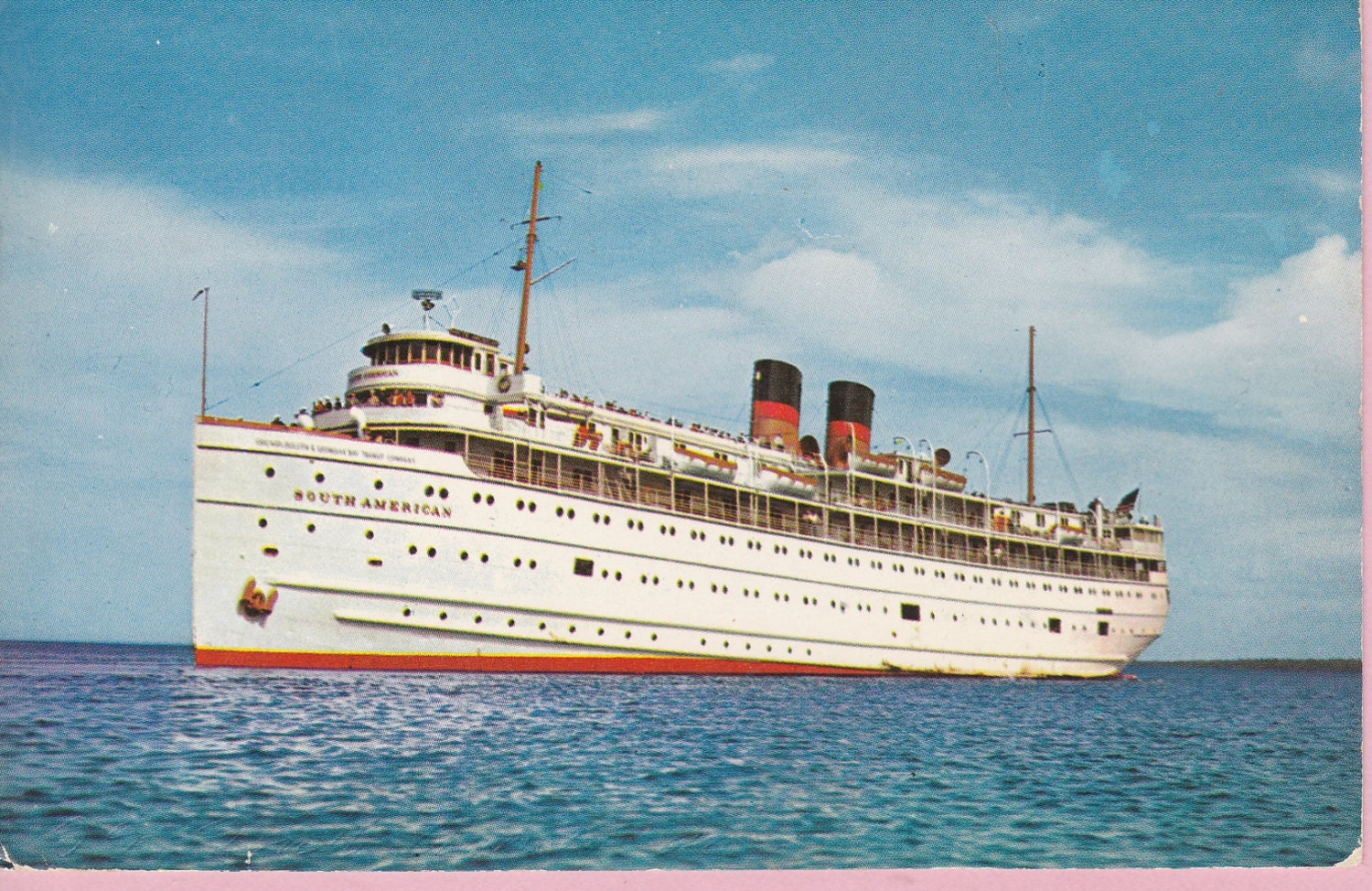 Ca. 1955 SS South American Great Lakes USA