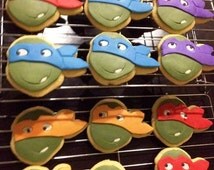 Popular items for ninja turtle cookies on Etsy