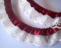 Unique gathered lace trim related items | Etsy