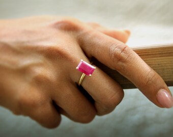 Small ruby ring | Etsy