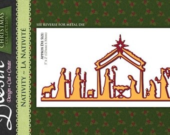 Popular items for nativity die cut on Etsy