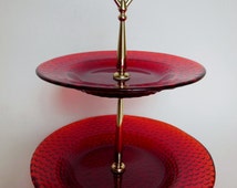 Popular items for tiered tidbit trays on Etsy