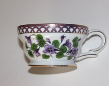 Popular items for violet tea cup on Etsy
