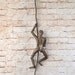 Climbing man on rope Metal wall art home decor Metal by nuntchi