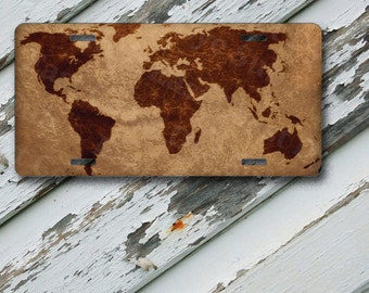 License plate map | Etsy