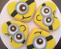 Popular items for minion cookies on Etsy