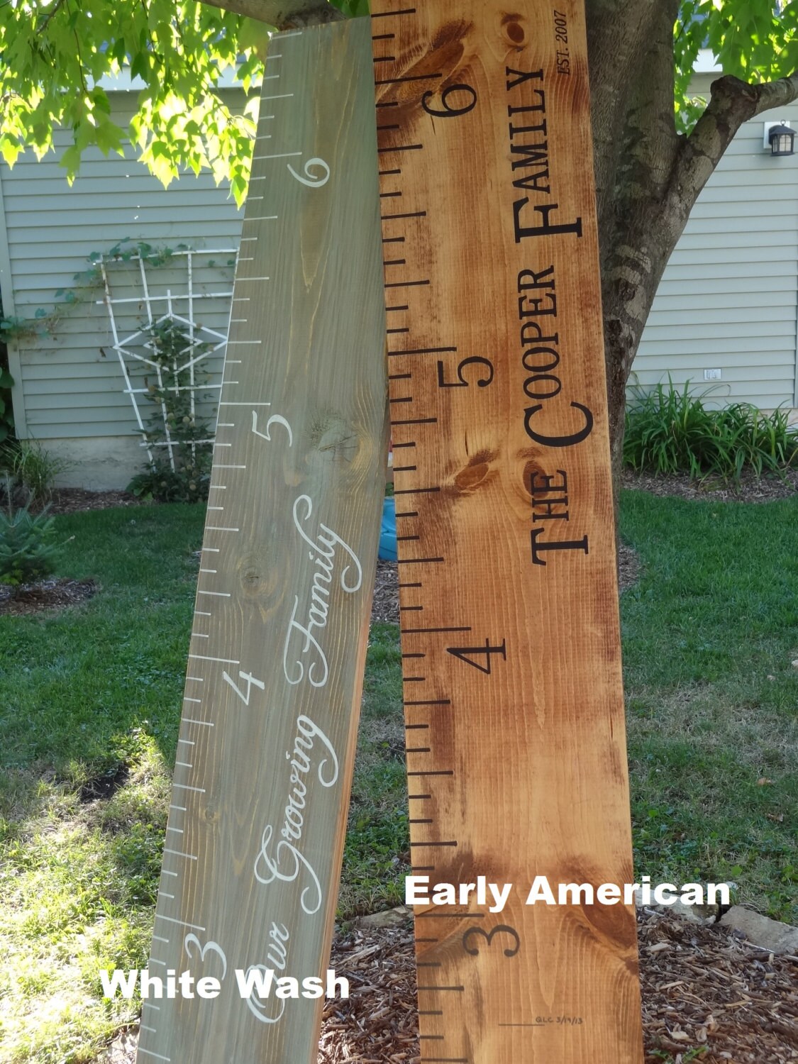 Hand Made Custom Height Ruler by CoopersNest on Etsy