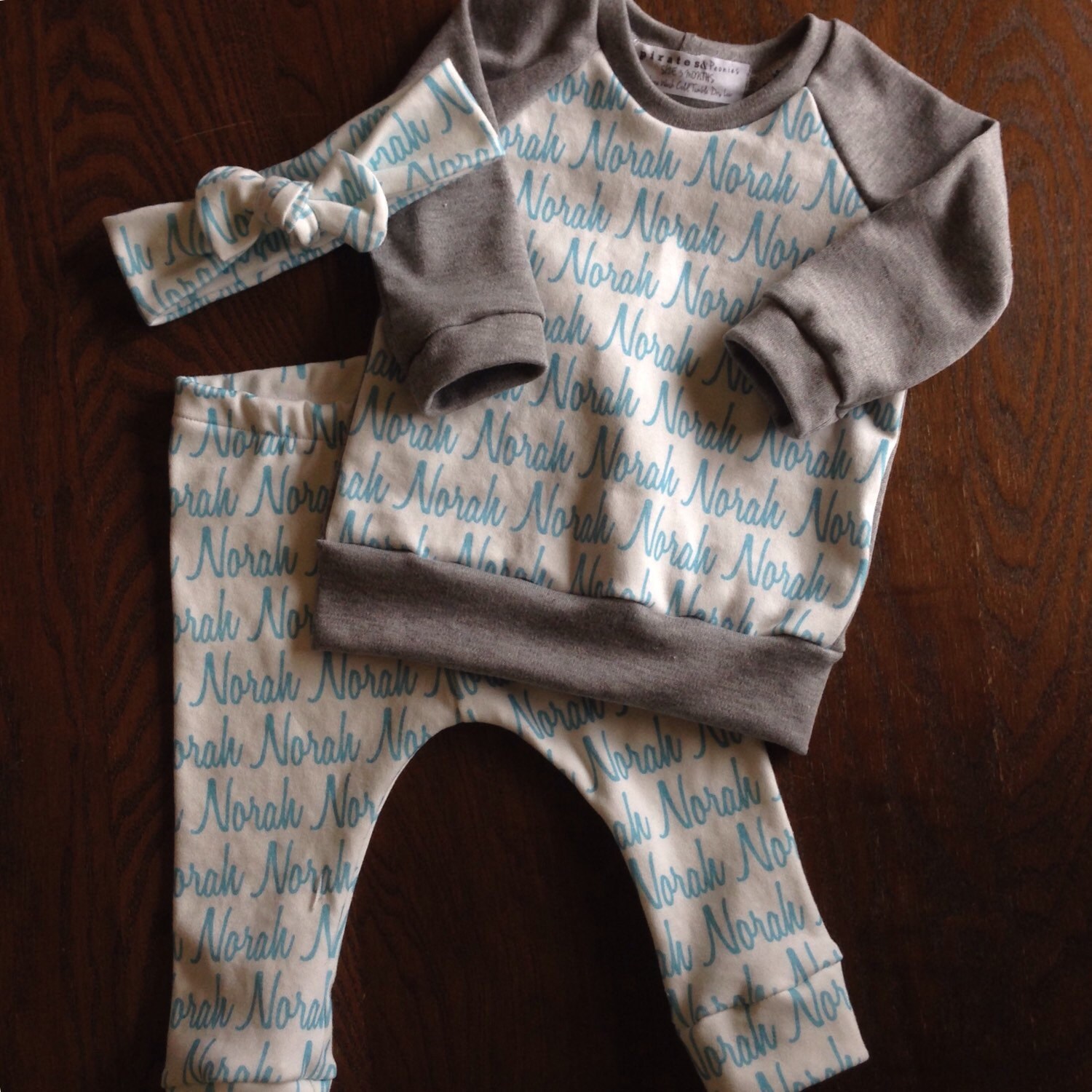 Personalized Name Bundle in Organic Cotton Leggings Raglan