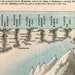 Giant Historic Comparative Chart Map World Mountains Rivers
