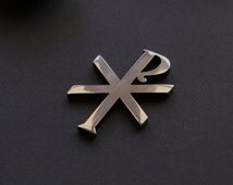 Popular items for chi rho cross on Etsy