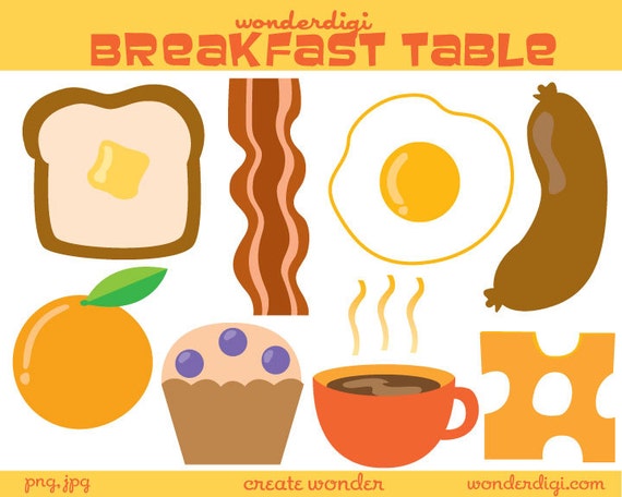 Breakfast Food Clip Art Food clip art Breakfast Clipart