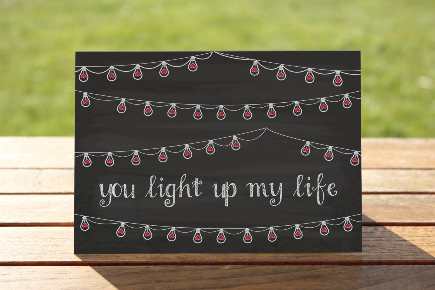You light up my life greeting card by PaperBoundLove on Etsy