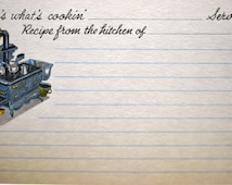 Popular items for old recipe cards on Etsy