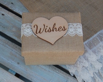Wedding wishes box | Etsy