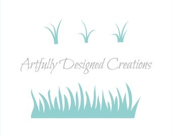 Grass stencil | Etsy