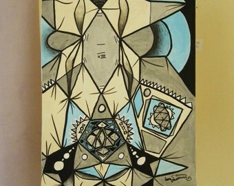 Cubism acrylic | Etsy
