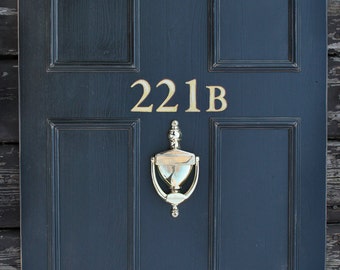 Vintage wooden sign '221B Baker street' Sherlock Holmes