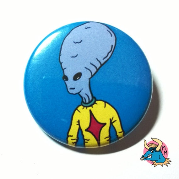 Alien Badge. Space Badge. Pin Badge. Badge. by ManicMinotaur