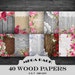 MEGA Pack Rustic Wood Digital Paper Pack wood vintage lace