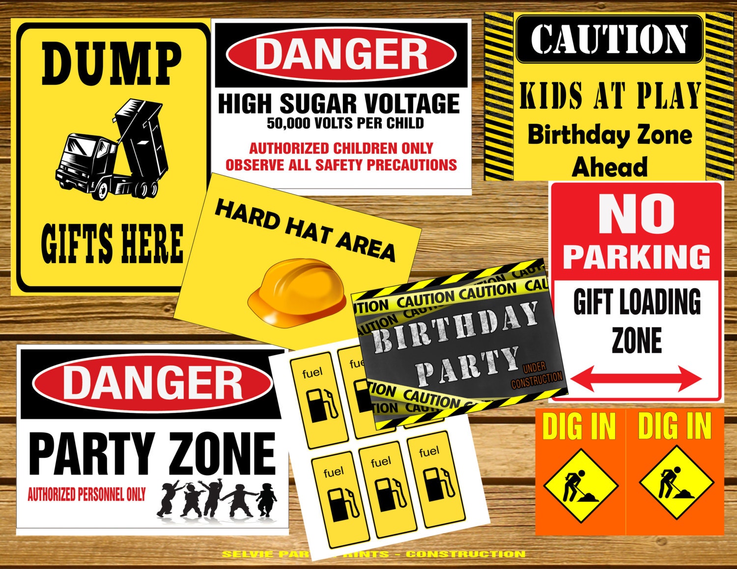 Construction birthday Construction party signs