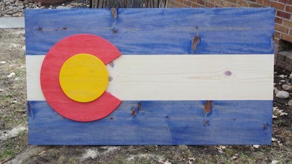 3D Colorado flag wall art 5280 Denver Mile High Broncos D