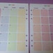 Pastel Rainbow 12 Month Calendar A5 PDF files Month on Two