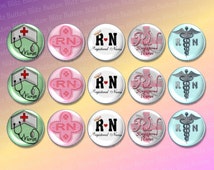 Popular items for nurse buttons on Etsy