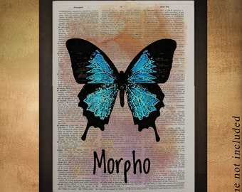 Printed morpho | Etsy