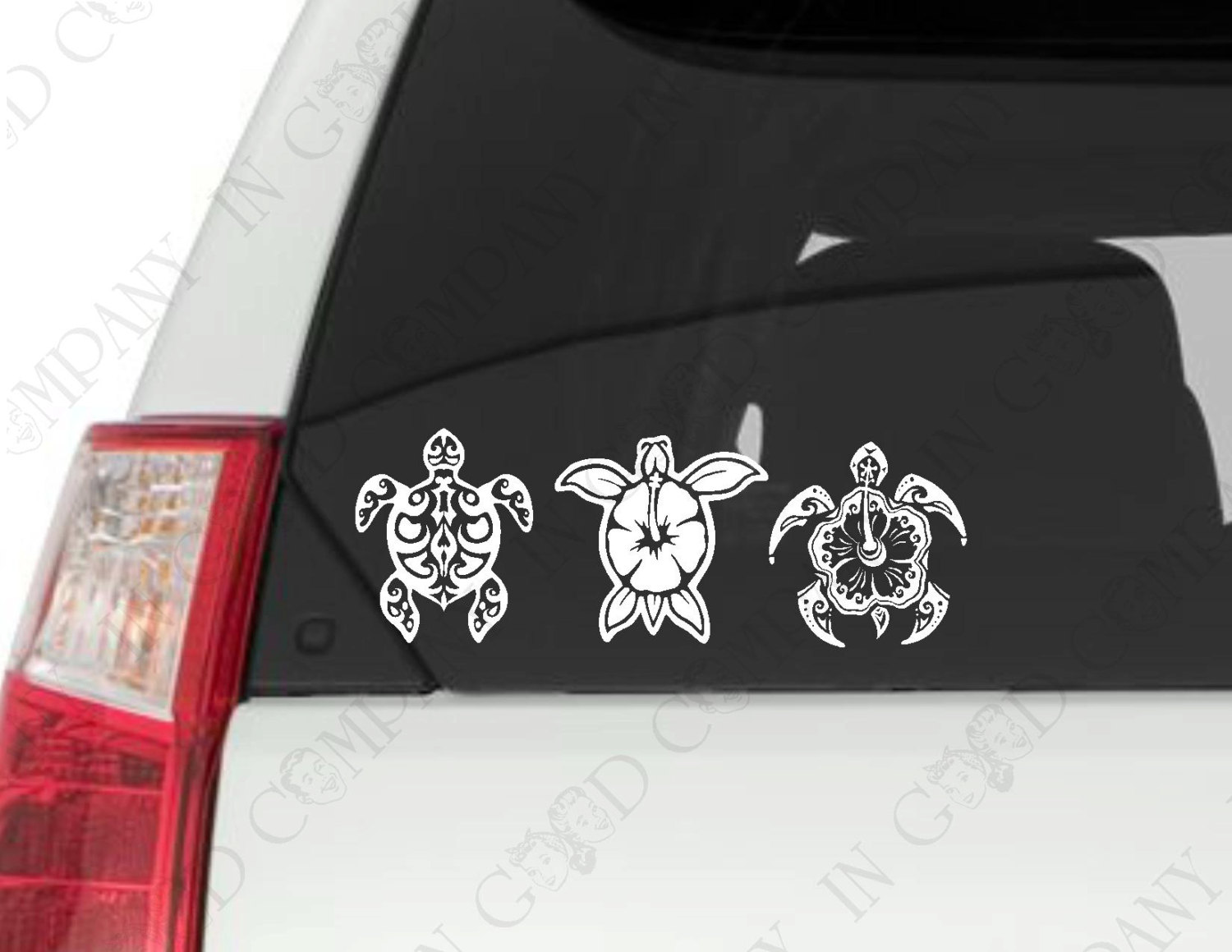 Hawaiian Sea Turtles Sticker Decals for your Car Truck or