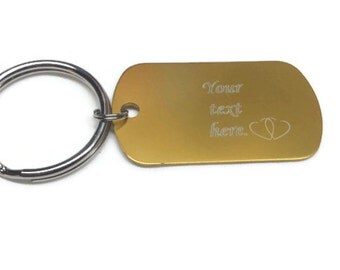 Popular items for dog tag key ring on Etsy