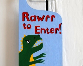 Dinosaur sign | Etsy