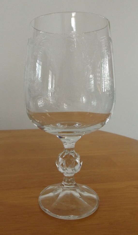 Vintage Libby Etched Water Glasses Set Of 6