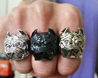 Popular items for pitbull ring on Etsy