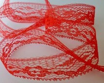 Popular items for red lace trim on Etsy