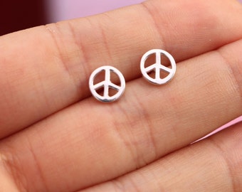 Peace earrings | Etsy