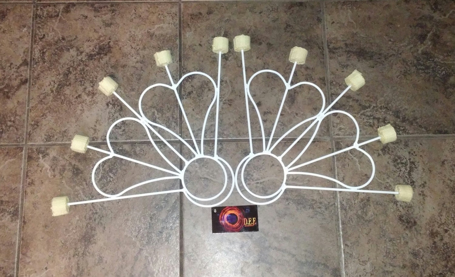 Pair of Heartburn handmade fire fans