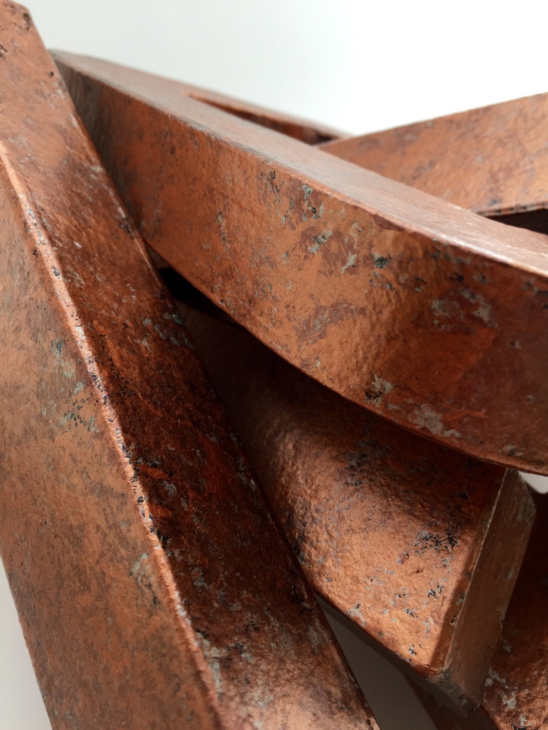 Faux Metal Letters Copper Hammered Copper Farmhouse