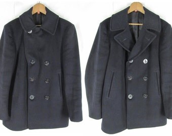 Military pea coat | Etsy