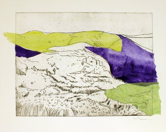 Etching abstract | Etsy