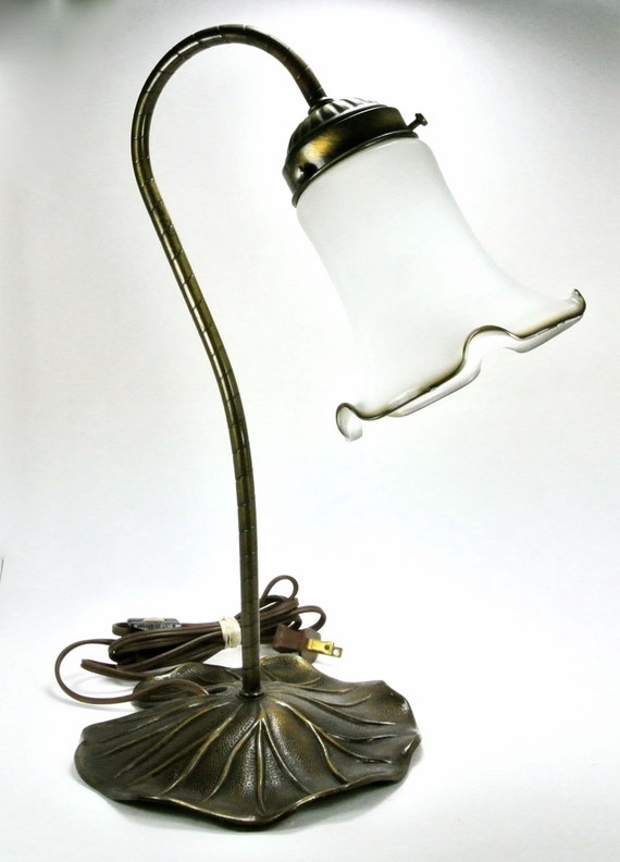 lily pad base lamp by pluckydotcollections on Etsy