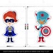 Superhero Clip art Clipart Printable Cut-Outs Superhero
