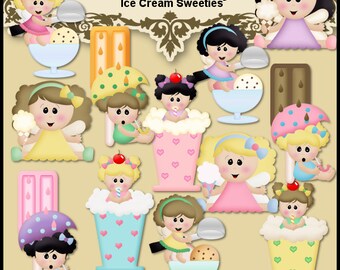 Ice Cream Sweeties Clip Art Graphics